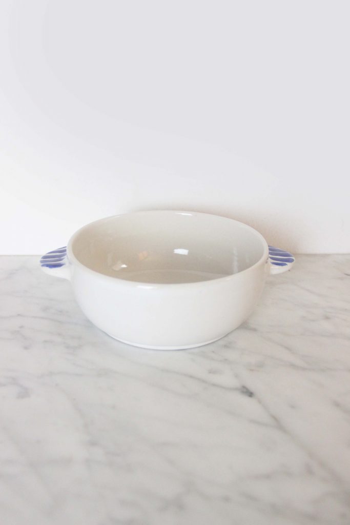Olaf bowl with pinch stripe - Cayenne Home